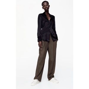 Zara | Pants & Jumpsuits | Zara Cropped Dad Pants | Poshmark